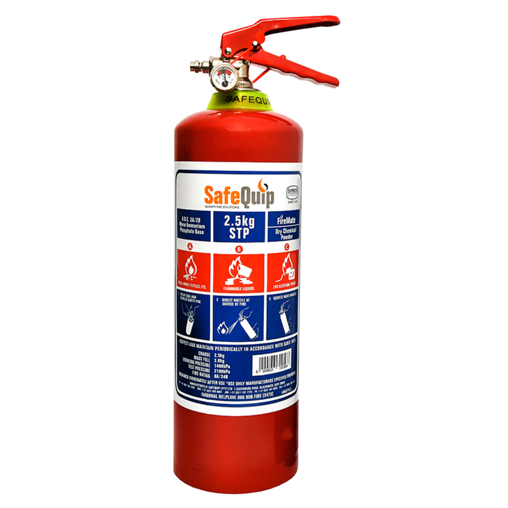2.5kg DCP Fire Extinguisher ABC | Vehicle & Home Safety